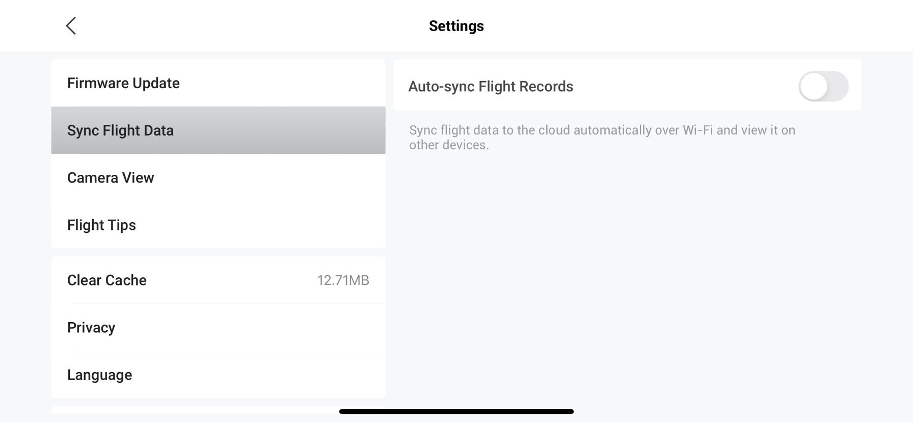 How does DJI Fly/DJI GO 4 synchronize flight records?