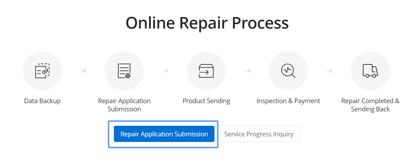 Repair Service Application Instructions