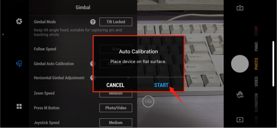 Handheld Series Product Gimbal Calibration Guide