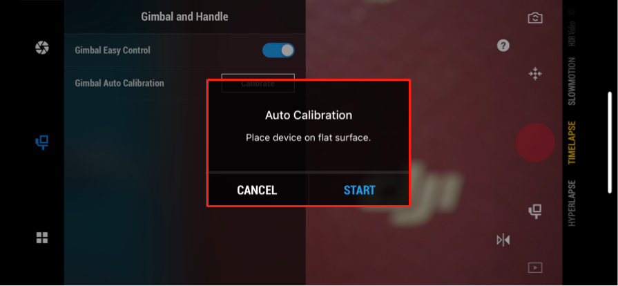 Handheld Series Product Gimbal Calibration Guide